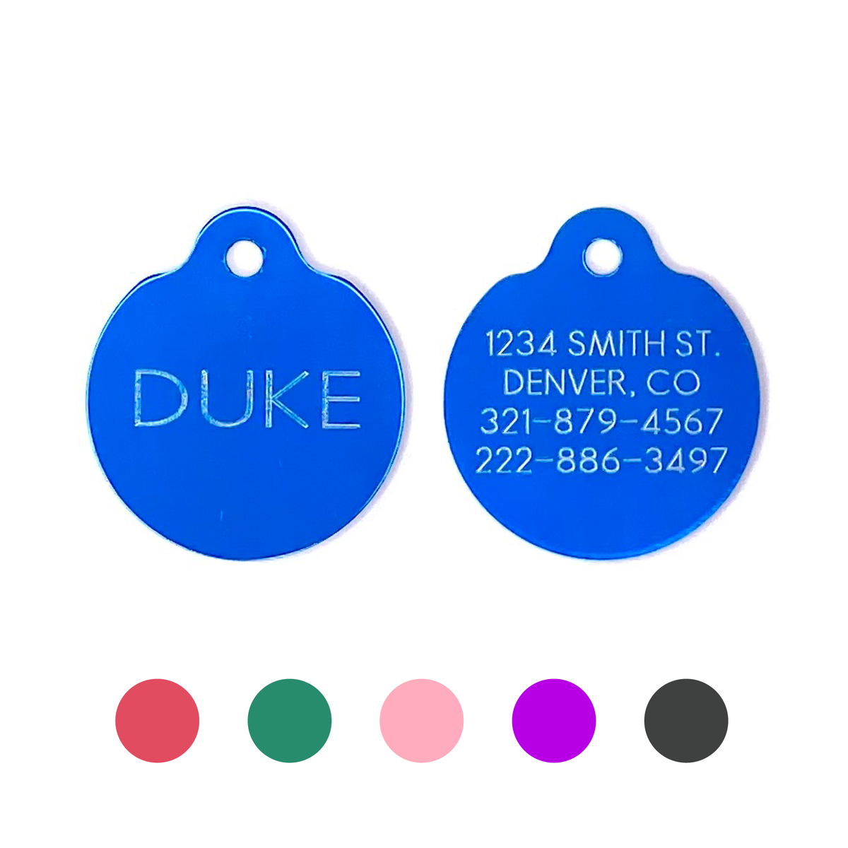 Love Your Pets Classic Circle Tag - Aluminum - Dog Tags and More - Fast ...