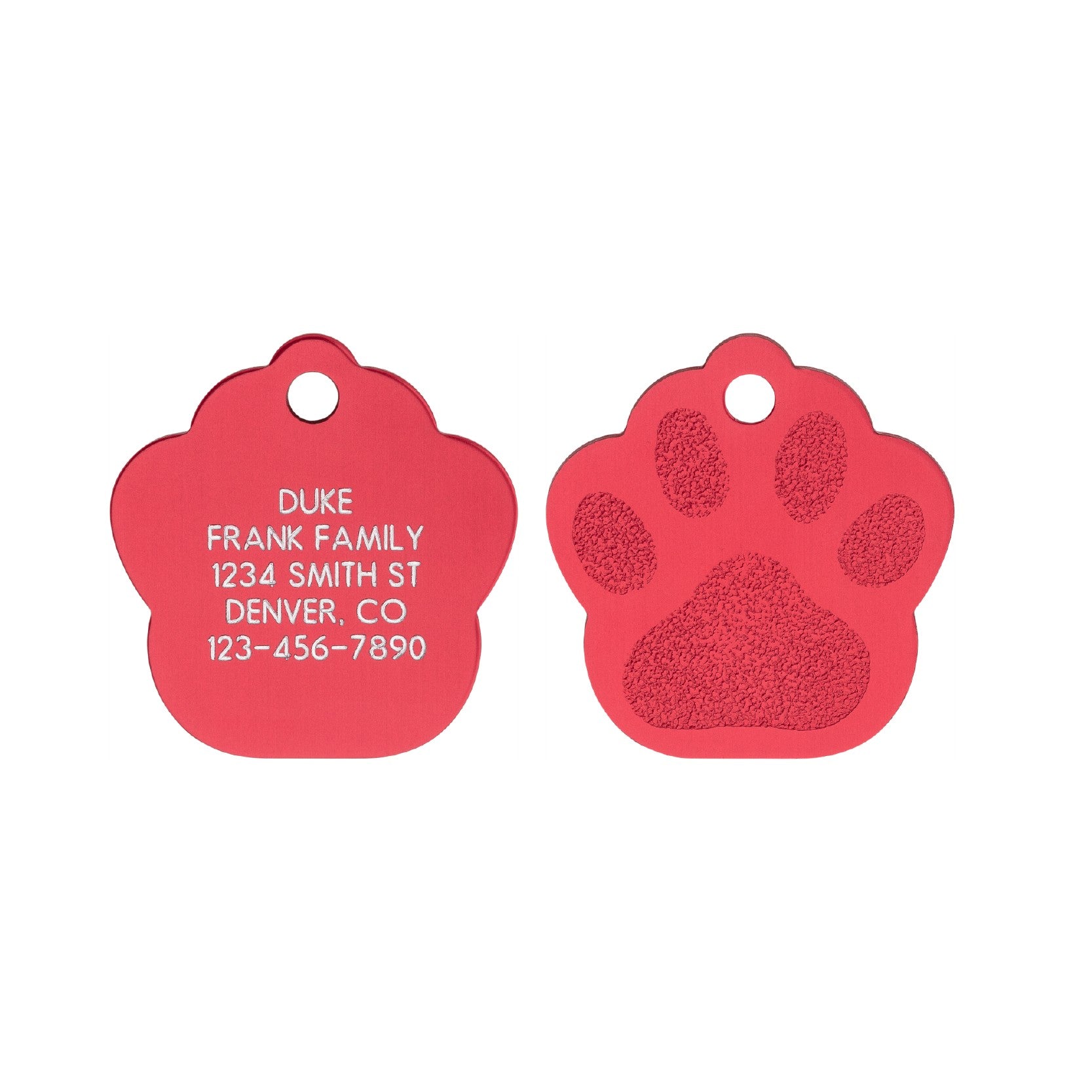 Classic Paw Dog Tag & Cat - Aluminum - Fast Shipping - Love Your Pets
