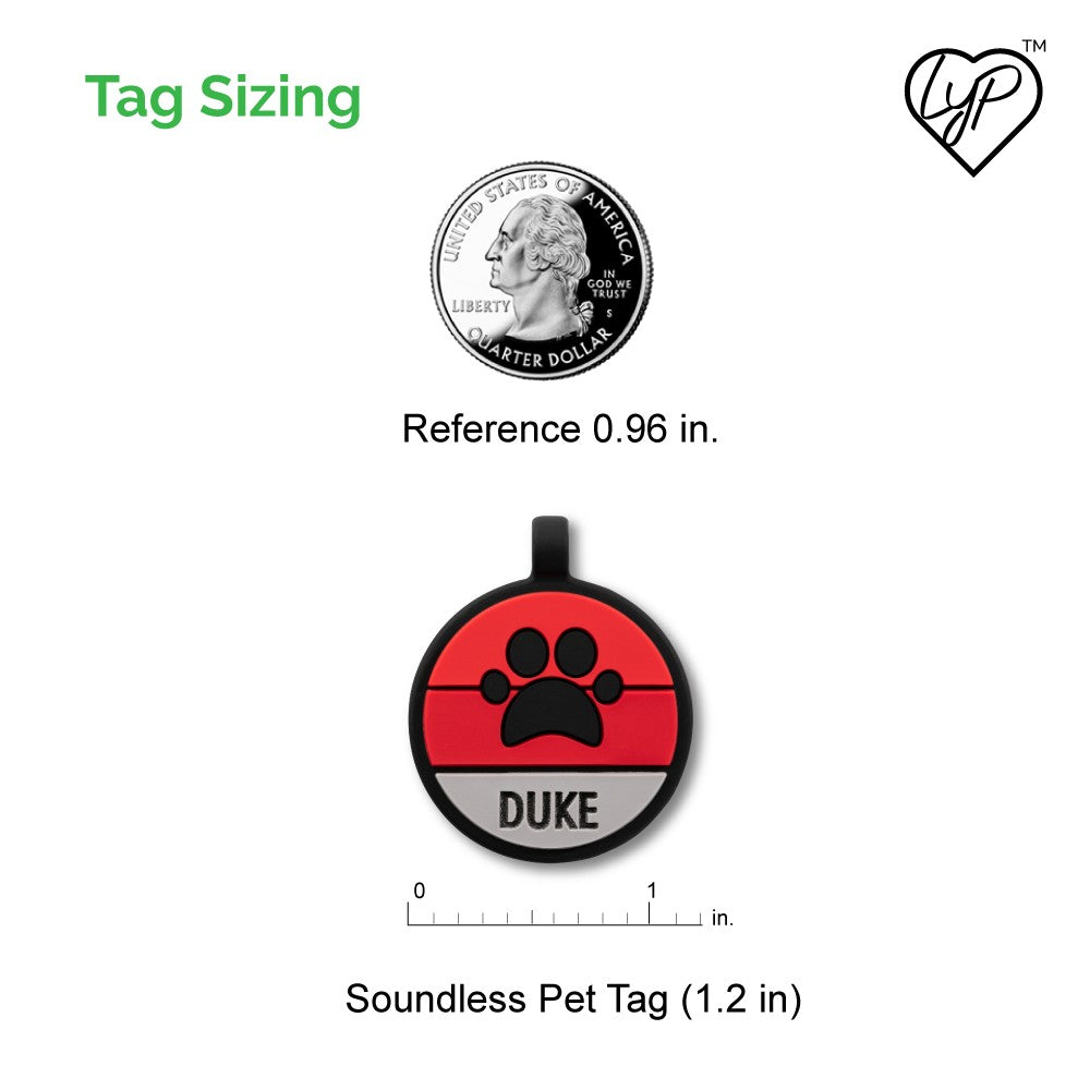Soundless Heart Pet Tag - Silicone - Fast Shipping - Love Your Pets